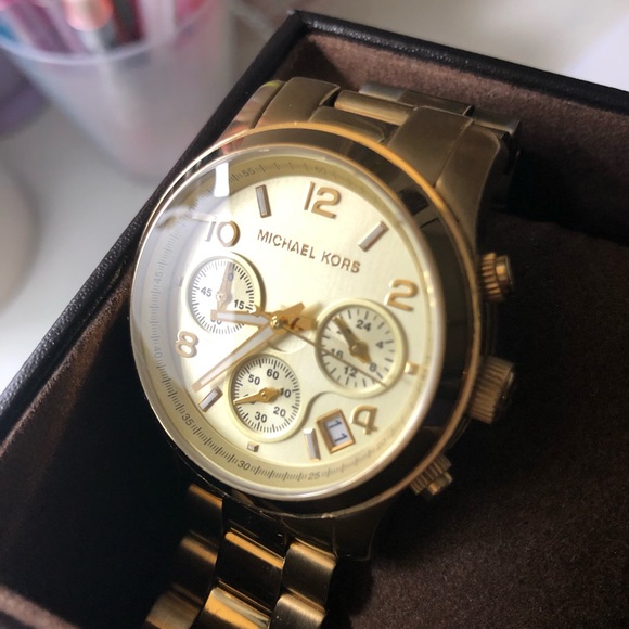 Michael Kors | Accessories | Michael Kors Midsize Runway Mk555 Wrist ...